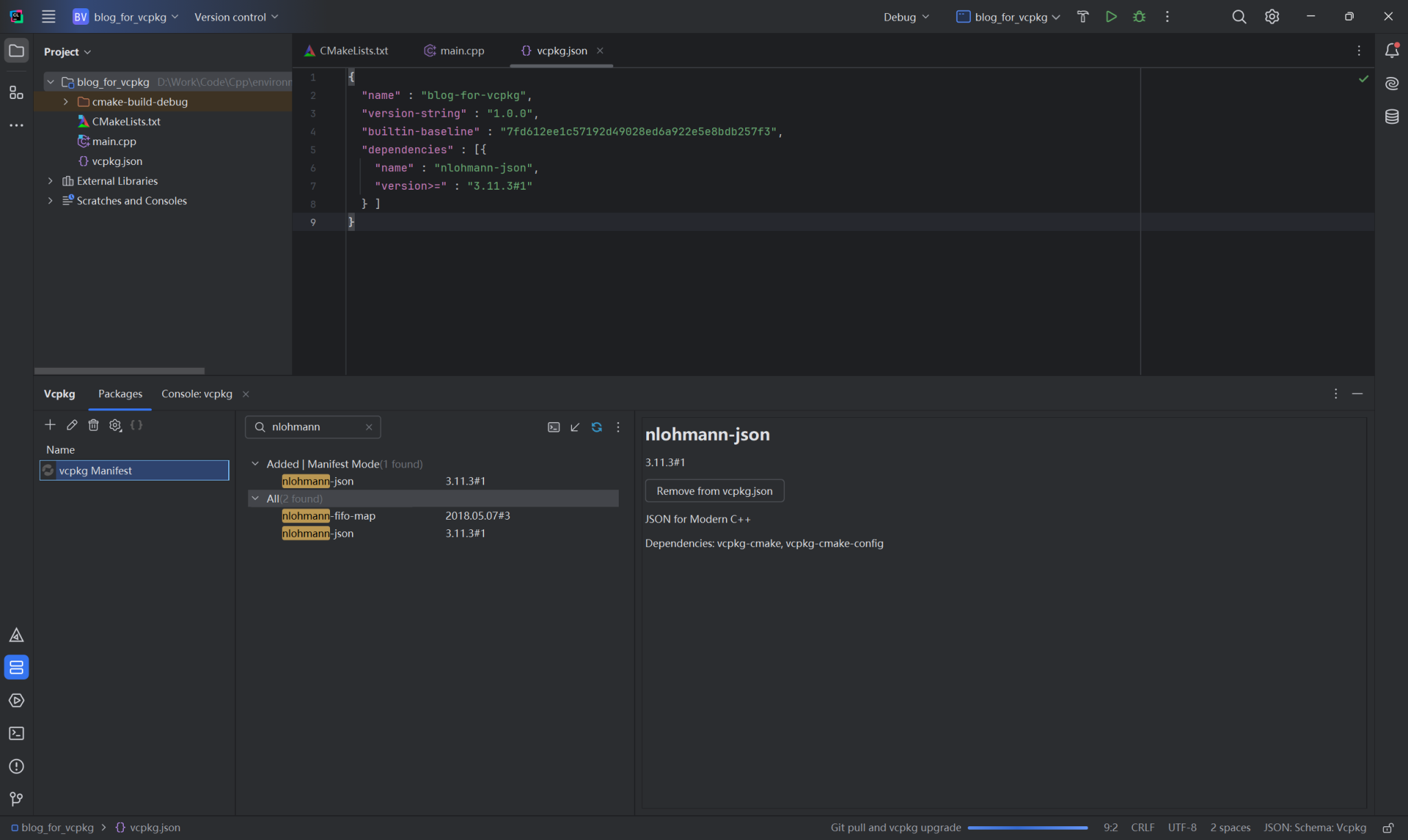 clion 使用 vcpkg 进行c++环境管理(macOS、Windows) – 木十的博客